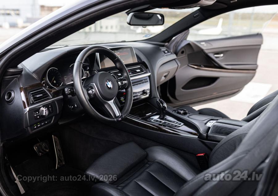 Melns BMW 6 Series 2014 Tallina, ar dzinēja tilpumu 3.00 L un nobraukumu 306 tūkst. km par 19500 €, foto 10 vietnē AUTOMOTO.COM.LV
