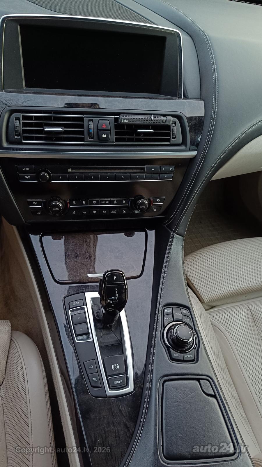 Black BMW 6 Series 2012 in Tallinn, with an engine capacity of 3.00 L and mileage of 305 thousand km for 18500 €, photo 29 on AUTOMOTO.COM.LV
