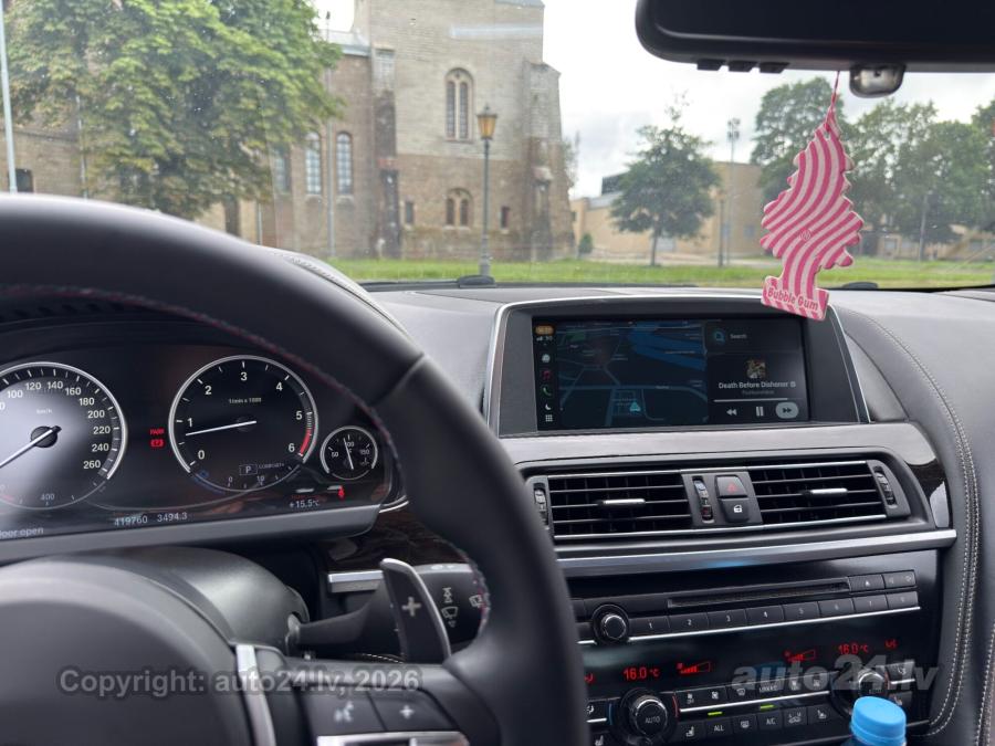 Black BMW 6 Series 2012 in Tallinn, with an engine capacity of 3.00 L and mileage of 422 thousand km for 18000 €, photo 8 on AUTOMOTO.COM.LV