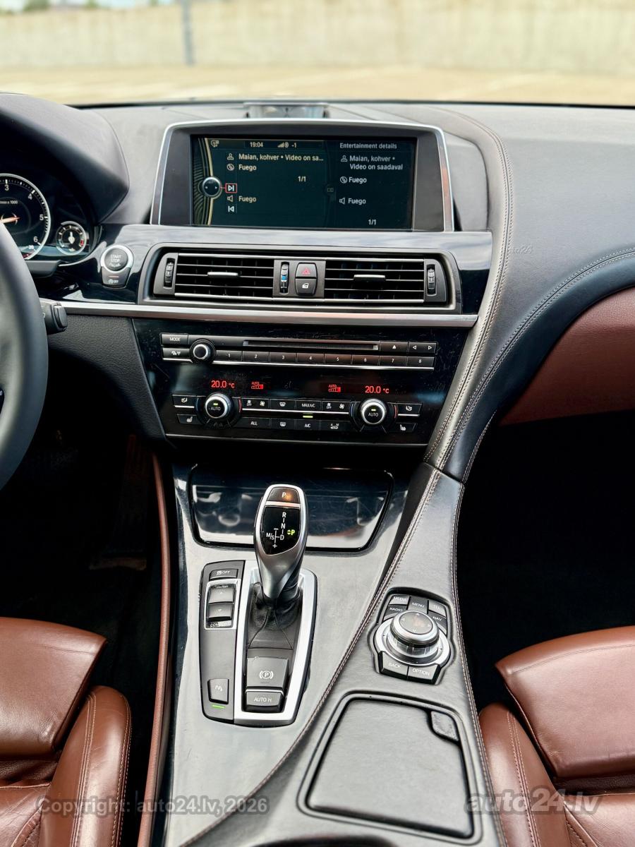 Melns BMW 6 Series 2012 Tallina, ar dzinēja tilpumu 3.00 L un nobraukumu 350 tūkst. km par 16900 €, foto 17 vietnē AUTOMOTO.COM.LV