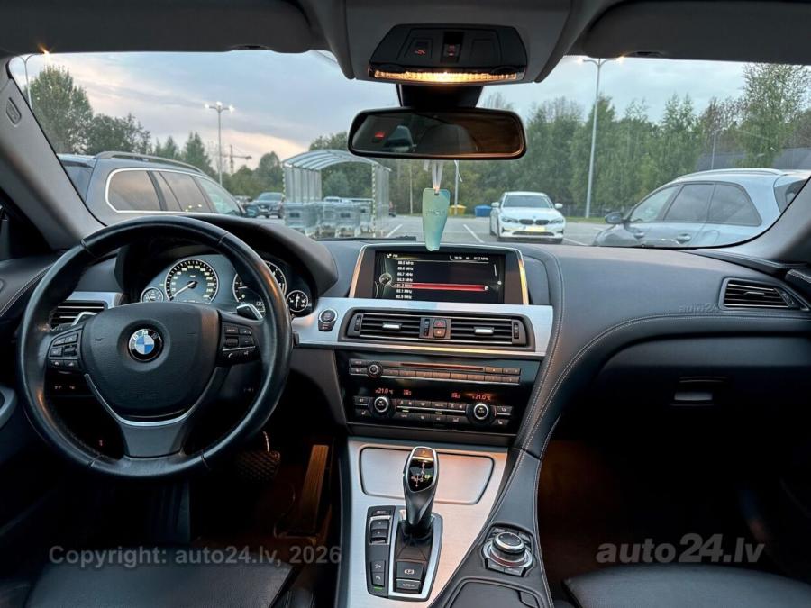 Black BMW 6 Series 2013 in Tartu, with an engine capacity of 3.00 L and mileage of 260 thousand km for 17499 €, photo 10 on AUTOMOTO.COM.LV