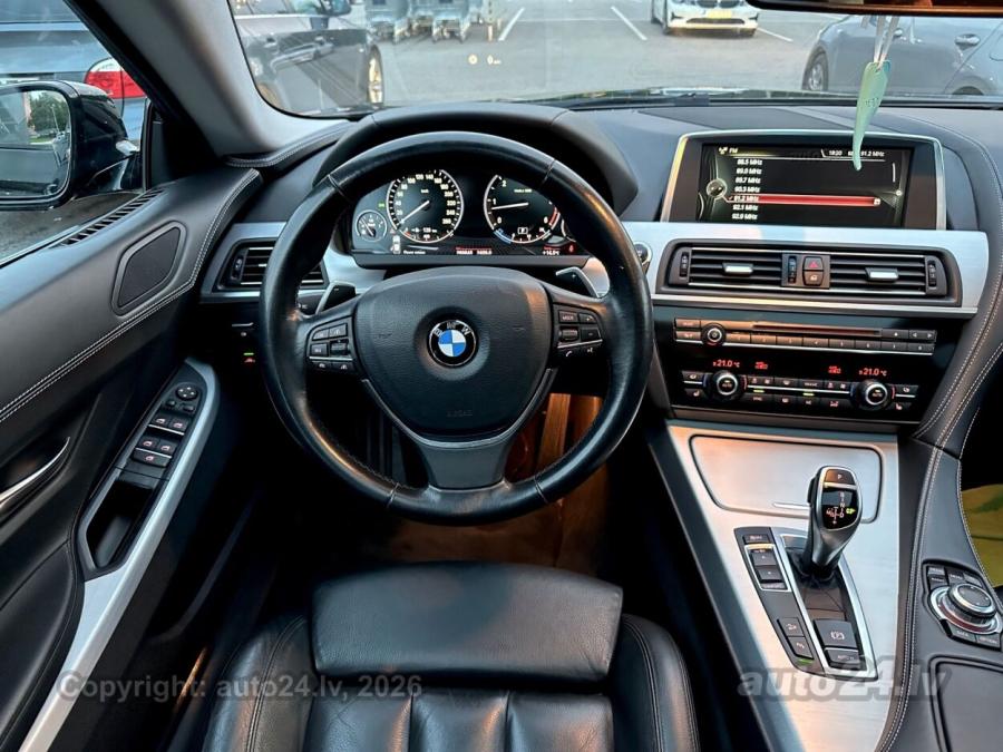 Black BMW 6 Series 2013 in Tartu, with an engine capacity of 3.00 L and mileage of 260 thousand km for 17499 €, photo 11 on AUTOMOTO.COM.LV