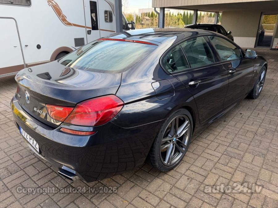 Black BMW 6 Series 2016 in Tallinn, with an engine capacity of 3.00 L and mileage of 250 thousand km for 23999 €, photo 3 on AUTOMOTO.COM.LV
