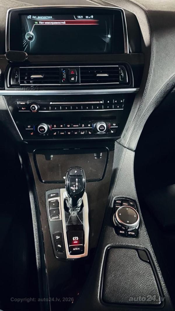 Zils BMW 6 Series 2014 Tallina, ar dzinēja tilpumu 3.00 L un nobraukumu 194 tūkst. km par 17950 €, foto 10 vietnē AUTOMOTO.COM.LV