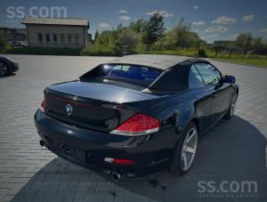 Black BMW 630 2007 in Vilnius, with an engine capacity of 3.00 L and mileage of 242 thousand km for 7990 €, photo 5 on AUTOMOTO.COM.LV