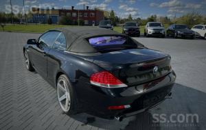 Black BMW 630 2007 in Vilnius, with an engine capacity of 3.00 L and mileage of 242 thousand km for 7990 €, photo 6 on AUTOMOTO.COM.LV