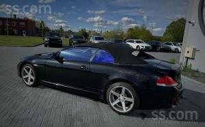 Black BMW 630 2007 in Vilnius, with an engine capacity of 3.00 L and mileage of 242 thousand km for 7990 €, photo 7 on AUTOMOTO.COM.LV