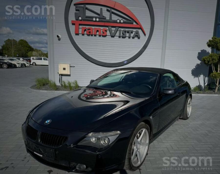 Black BMW 630 2007 in Vilnius, with an engine capacity of 3.00 L and mileage of 242 thousand km for 7990 €, photo 9 on AUTOMOTO.COM.LV