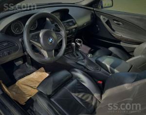 Black BMW 630 2007 in Vilnius, with an engine capacity of 3.00 L and mileage of 242 thousand km for 7990 €, photo 12 on AUTOMOTO.COM.LV