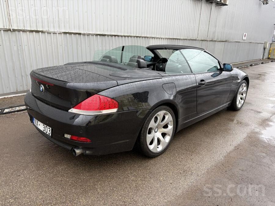 Black BMW 630 2007 in Riga, with an engine capacity of 3.00 L and mileage of 308 thousand km for 6000 €, photo 1 on AUTOMOTO.COM.LV