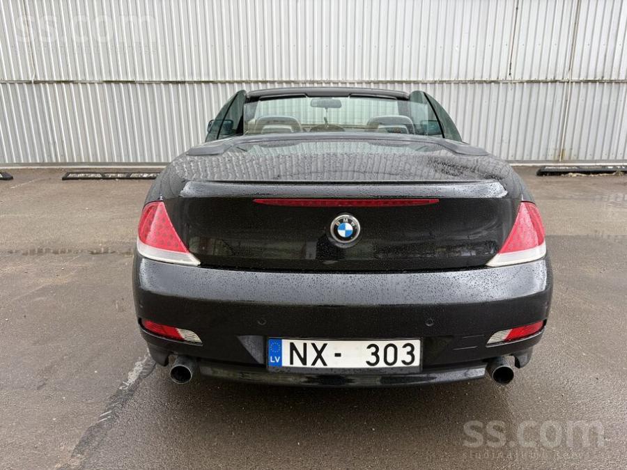 Black BMW 630 2007 in Riga, with an engine capacity of 3.00 L and mileage of 308 thousand km for 6000 €, photo 6 on AUTOMOTO.COM.LV