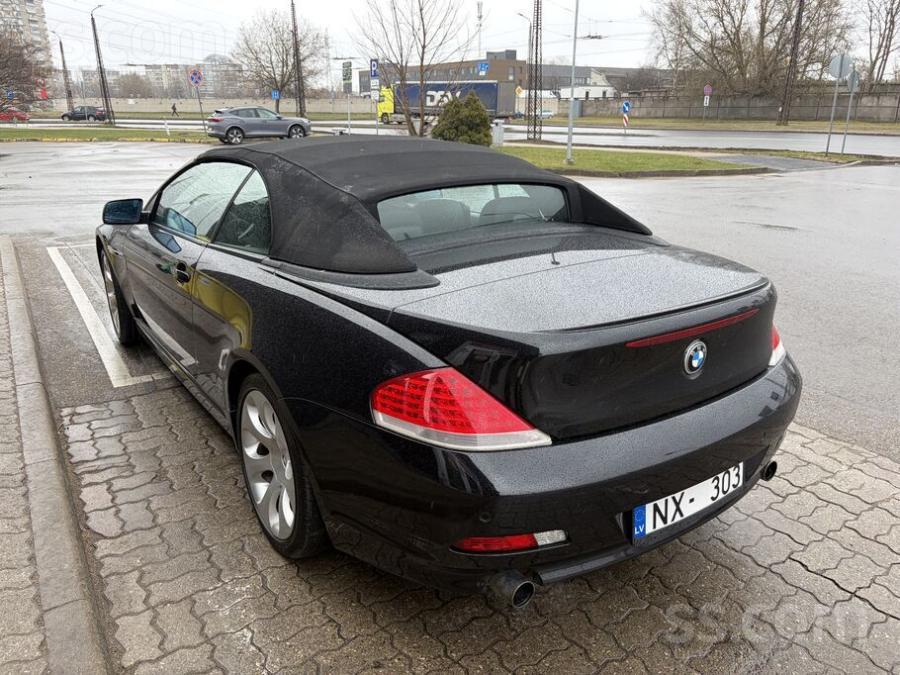 Black BMW 630 2007 in Riga, with an engine capacity of 3.00 L and mileage of 308 thousand km for 6000 €, photo 8 on AUTOMOTO.COM.LV