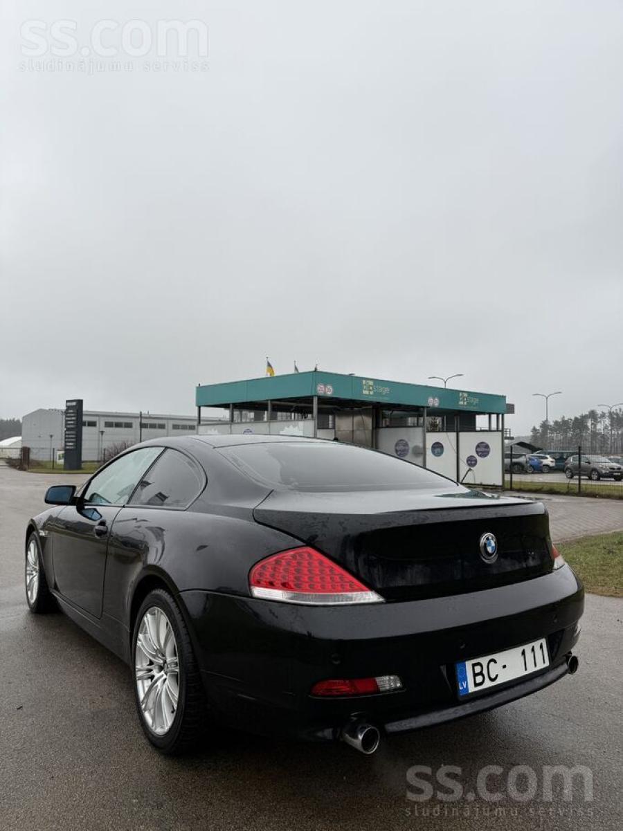 Black BMW 630 2005 in Riga, with an engine capacity of 3.00 L and mileage of 348 thousand km for 6000 €, photo 3 on AUTOMOTO.COM.LV
