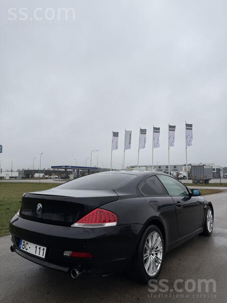 Black BMW 630 2005 in Riga, with an engine capacity of 3.00 L and mileage of 348 thousand km for 6000 €, photo 4 on AUTOMOTO.COM.LV