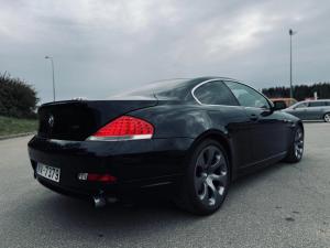Black BMW 630 2006 in Riga, with an engine capacity of 3.00 L and mileage of 201 thousand km for 9500 €, photo 5 on AUTOMOTO.COM.LV