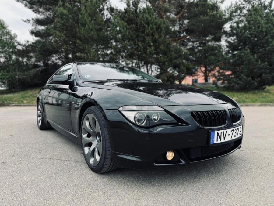 Black BMW 630 2006 in Riga, with an engine capacity of 3.00 L and mileage of 201 thousand km for 9500 €, photo 14 on AUTOMOTO.COM.LV