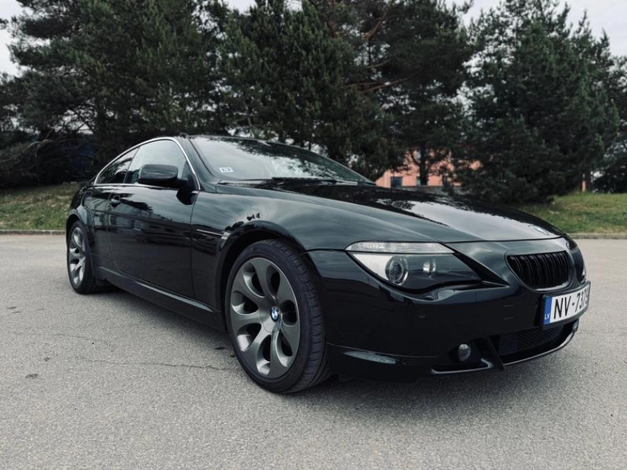 Black BMW 630 2006 in Riga, with an engine capacity of 3.00 L and mileage of 201 thousand km for 9500 €, photo 15 on AUTOMOTO.COM.LV