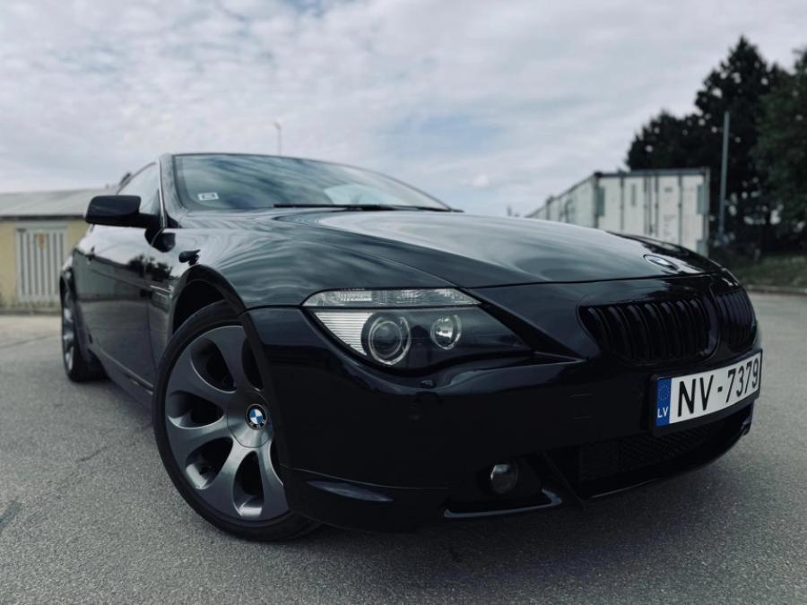 Black BMW 630 2006 in Riga, with an engine capacity of 3.00 L and mileage of 201 thousand km for 9500 €, photo 16 on AUTOMOTO.COM.LV