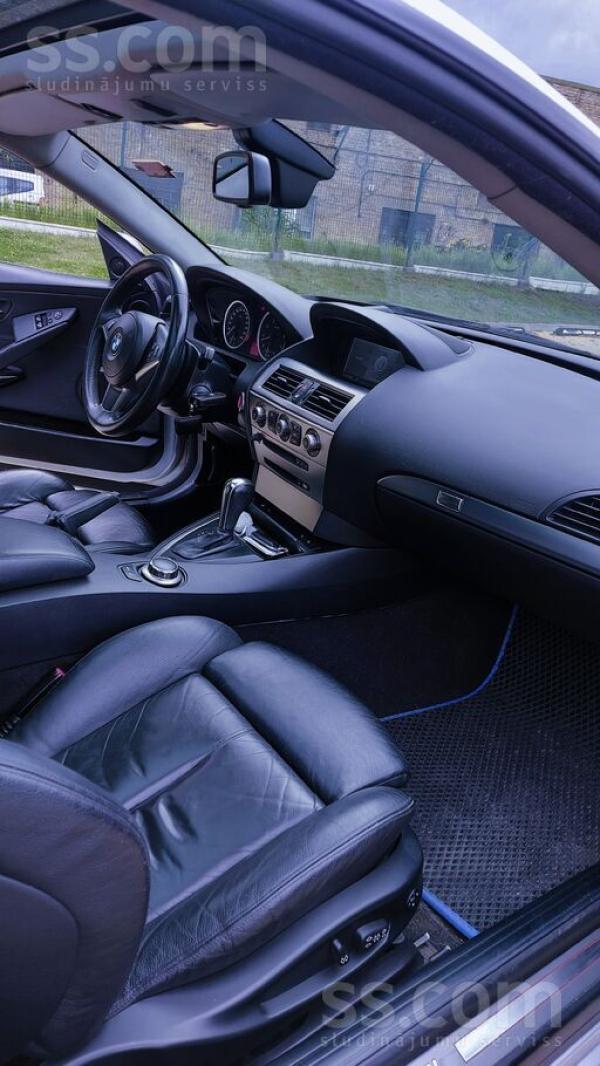 Grey BMW 630 2007 in Riga, with an engine capacity of 3.00 L and mileage of 206 thousand km for 7900 €, photo 9 on AUTOMOTO.COM.LV