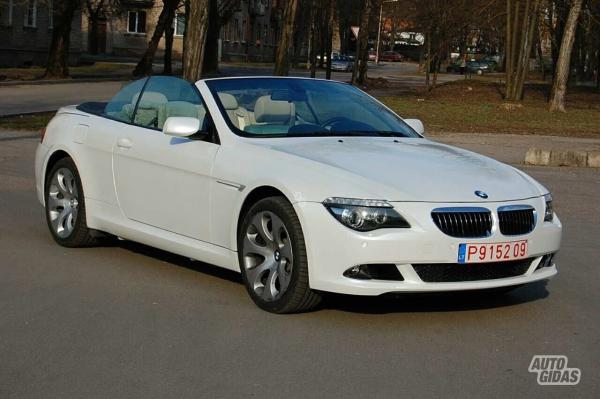 Balts BMW 630 2007 Biržai, ar dzinēja tilpumu 3.00 L un nobraukumu 250 tūkst. km par 16450 €, foto 1 vietnē AUTOMOTO.COM.LV