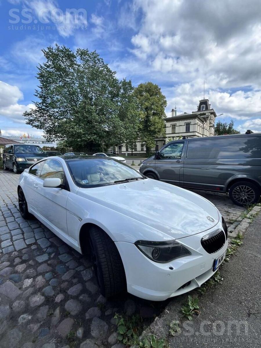 White BMW 630 2004 in Riga, with an engine capacity of 3.00 L and mileage of 233 thousand km for 4800 €, photo 6 on AUTOMOTO.COM.LV