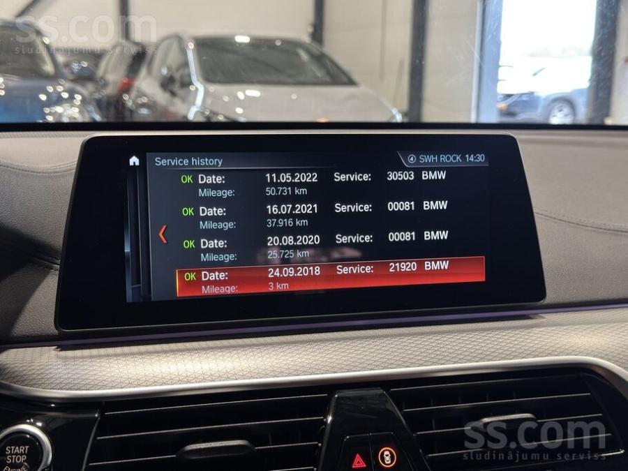 White BMW 630 2018 in Riga, with an engine capacity of 3.00 L and mileage of 134 thousand km for 25990 €, photo 26 on AUTOMOTO.COM.LV