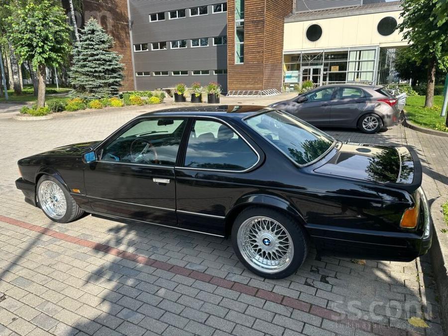 Черный БМВ 635 1988 в Огре, объемом двигателя 3.50 л и пробегом 1 тыс. км за 41250 €, фото 5 на AUTOMOTO.COM.LV