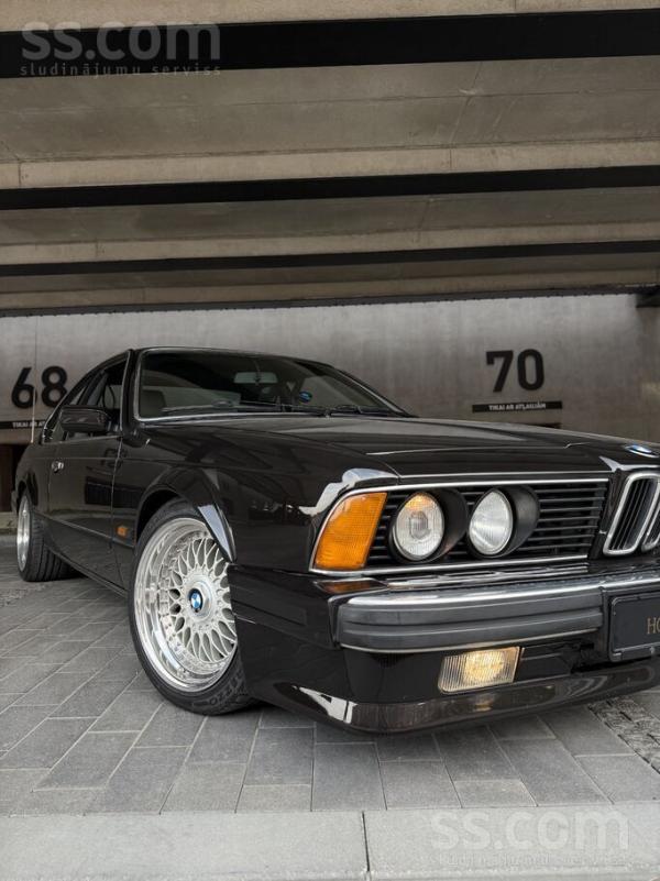 Black BMW 635 1988 in Riga, with an engine capacity of 3.50 L and mileage of 1 thousand km for 49900 €, photo 2 on AUTOMOTO.COM.LV