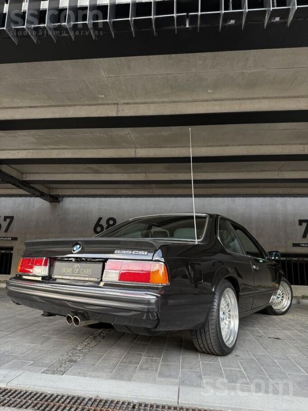 Black BMW 635 1988 in Riga, with an engine capacity of 3.50 L and mileage of 1 thousand km for 49900 €, photo 4 on AUTOMOTO.COM.LV