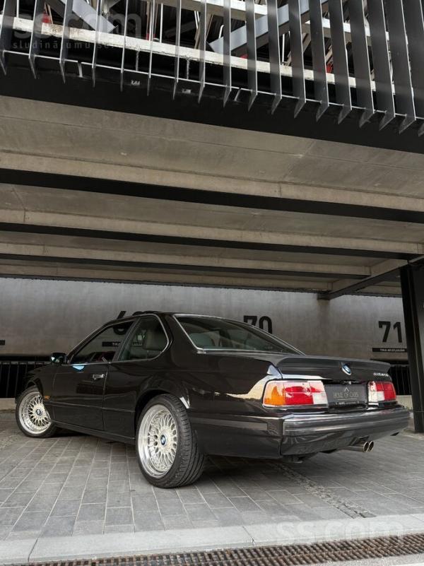 Black BMW 635 1988 in Riga, with an engine capacity of 3.50 L and mileage of 1 thousand km for 49900 €, photo 9 on AUTOMOTO.COM.LV