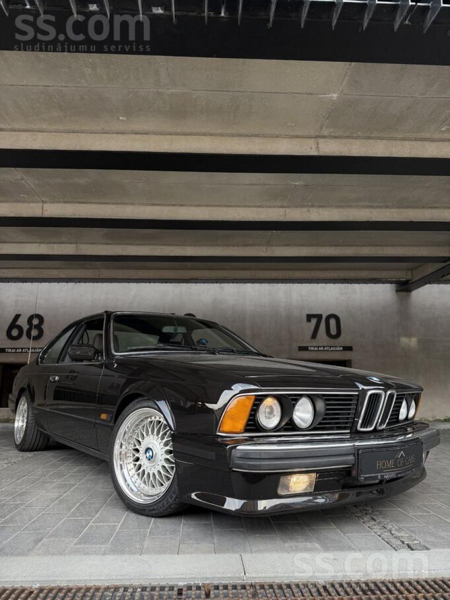 Black BMW 635 1988 in Riga, with an engine capacity of 3.50 L and mileage of 1 thousand km for 49900 €, photo 4 on AUTOMOTO.COM.LV