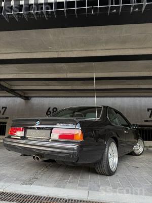 Black BMW 635 1988 in Riga, with an engine capacity of 3.50 L and mileage of 1 thousand km for 49900 €, photo 5 on AUTOMOTO.COM.LV