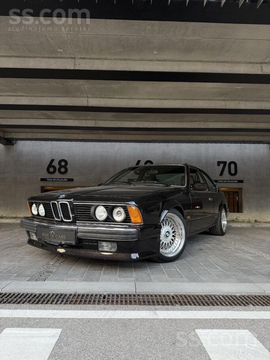Black BMW 635 1988 in Riga, with an engine capacity of 3.50 L and mileage of 1 thousand km for 49900 €, photo 7 on AUTOMOTO.COM.LV