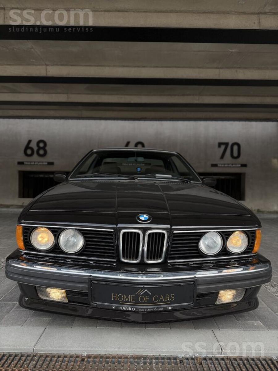 Black BMW 635 1988 in Riga, with an engine capacity of 3.50 L and mileage of 1 thousand km for 49900 €, photo 11 on AUTOMOTO.COM.LV