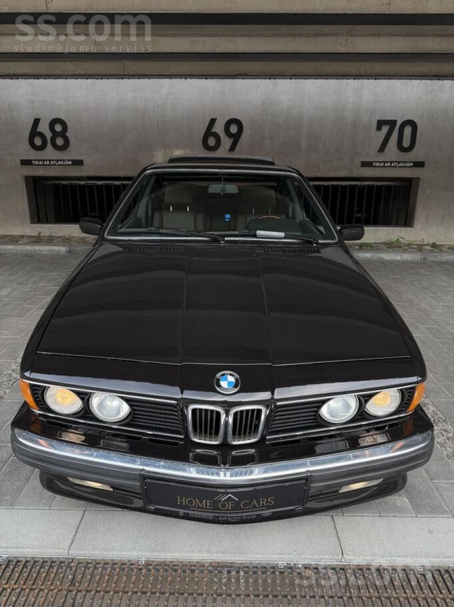 Black BMW 635 1988 in Riga, with an engine capacity of 3.50 L and mileage of 1 thousand km for 49900 €, photo 12 on AUTOMOTO.COM.LV