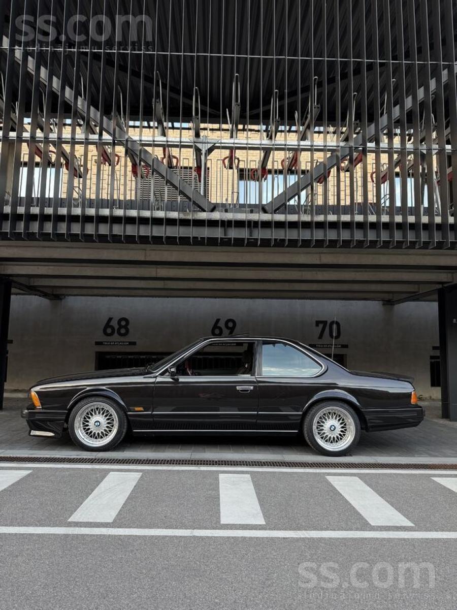 Black BMW 635 1988 in Riga, with an engine capacity of 3.50 L and mileage of 1 thousand km for 49900 €, photo 14 on AUTOMOTO.COM.LV