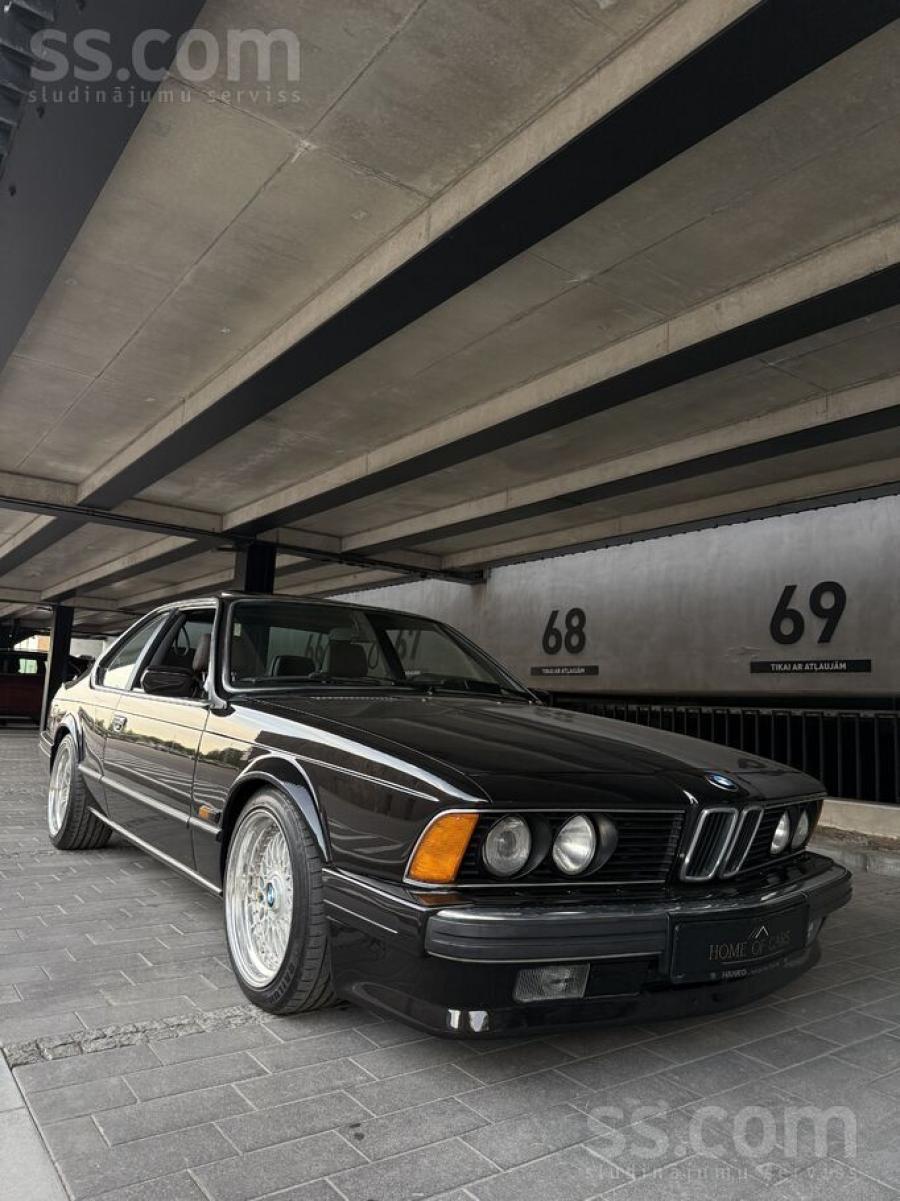 Black BMW 635 1988 in Riga, with an engine capacity of 3.50 L and mileage of 1 thousand km for 49900 €, photo 16 on AUTOMOTO.COM.LV