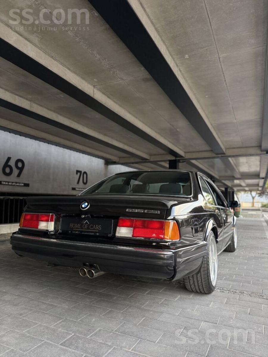 Black BMW 635 1988 in Riga, with an engine capacity of 3.50 L and mileage of 1 thousand km for 49900 €, photo 18 on AUTOMOTO.COM.LV