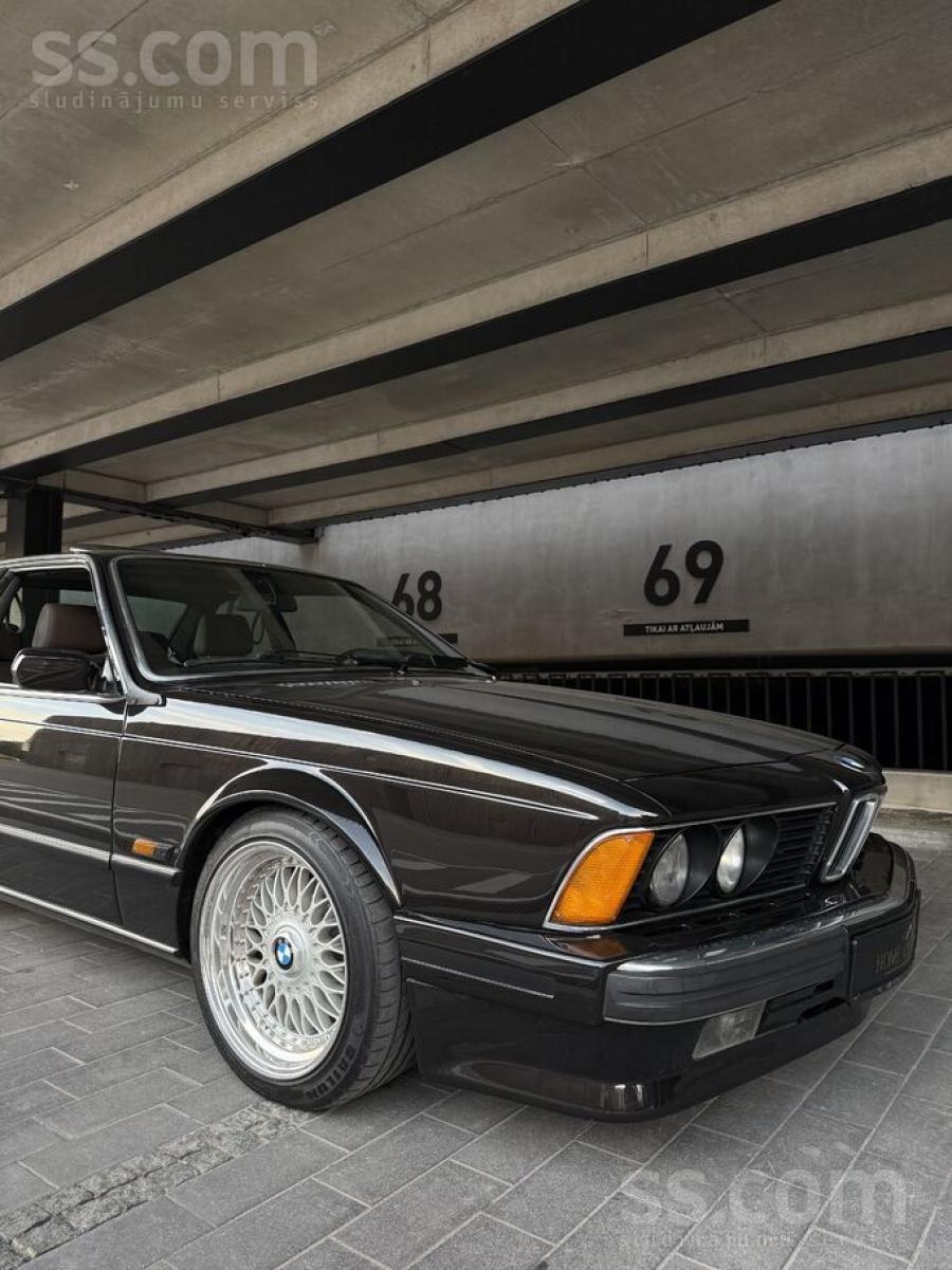 Black BMW 635 1988 in Riga, with an engine capacity of 3.50 L and mileage of 1 thousand km for 49900 €, photo 33 on AUTOMOTO.COM.LV