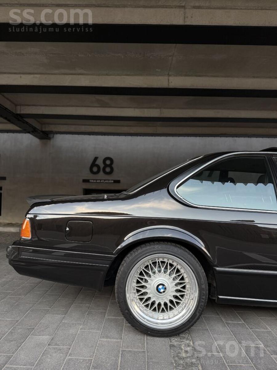 Black BMW 635 1988 in Riga, with an engine capacity of 3.50 L and mileage of 1 thousand km for 49900 €, photo 34 on AUTOMOTO.COM.LV