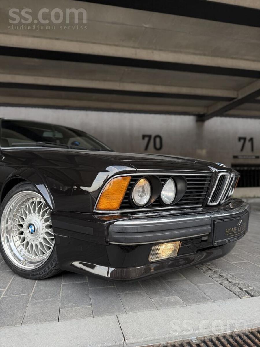 Black BMW 635 1988 in Riga, with an engine capacity of 3.50 L and mileage of 1 thousand km for 49900 €, photo 36 on AUTOMOTO.COM.LV