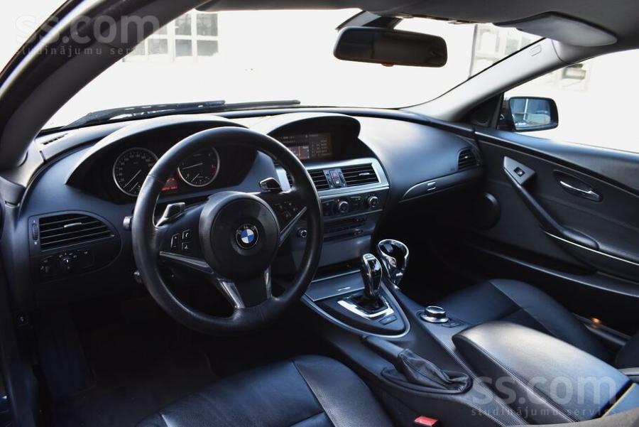 Melns BMW 635 2007 Kuldīga, ar dzinēja tilpumu 3.00 L un nobraukumu 359 tūkst. km par 10500 €, foto 22 vietnē AUTOMOTO.COM.LV
