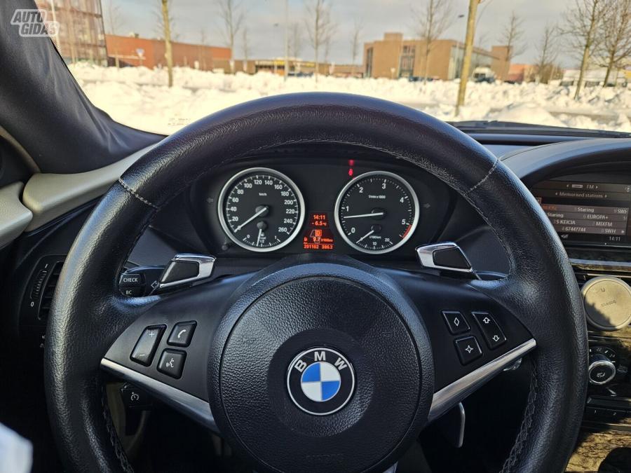 Melns BMW 635 2007 Klaipėda, ar dzinēja tilpumu 3.00 L un nobraukumu 291 tūkst. km par 8200 €, foto 16 vietnē AUTOMOTO.COM.LV