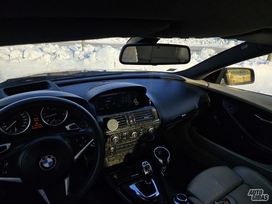 Melns BMW 635 2007 Klaipėda, ar dzinēja tilpumu 3.00 L un nobraukumu 291 tūkst. km par 8200 €, foto 17 vietnē AUTOMOTO.COM.LV