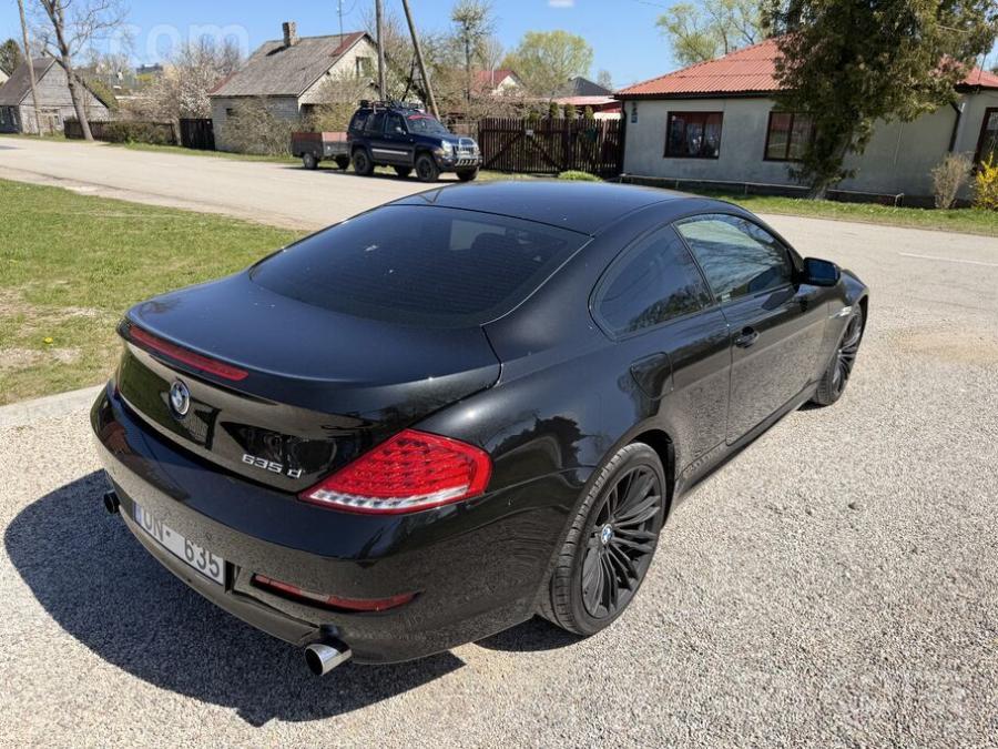 Black BMW 635 2007 in Ventspils, with an engine capacity of 3.00 L and mileage of 370 thousand km for 10900 €, photo 5 on AUTOMOTO.COM.LV