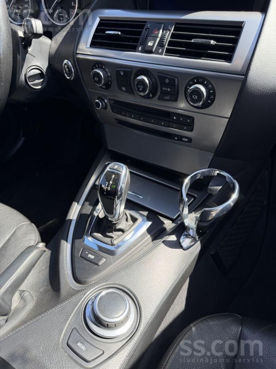 Black BMW 635 2007 in Ventspils, with an engine capacity of 3.00 L and mileage of 370 thousand km for 10900 €, photo 20 on AUTOMOTO.COM.LV
