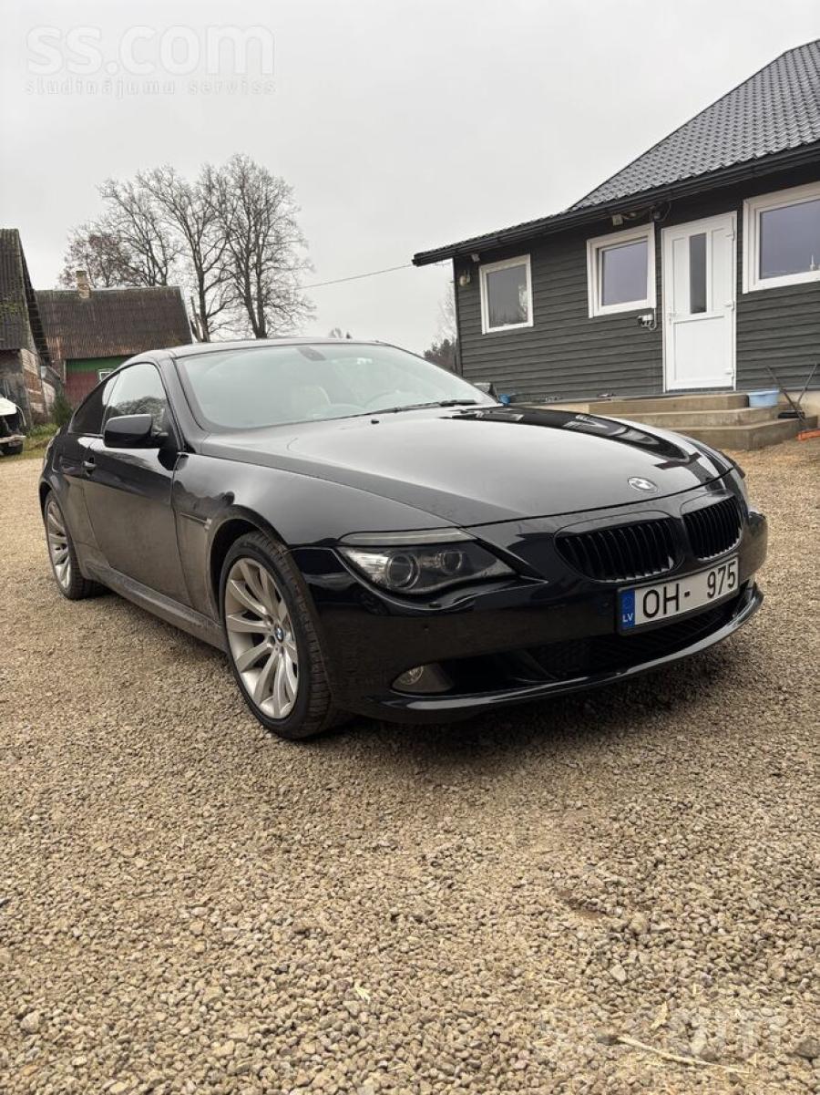 Black BMW 635 2008 in Rezekne, with an engine capacity of 3.00 L and mileage of 390 thousand km for 9500 €, photo 1 on AUTOMOTO.COM.LV