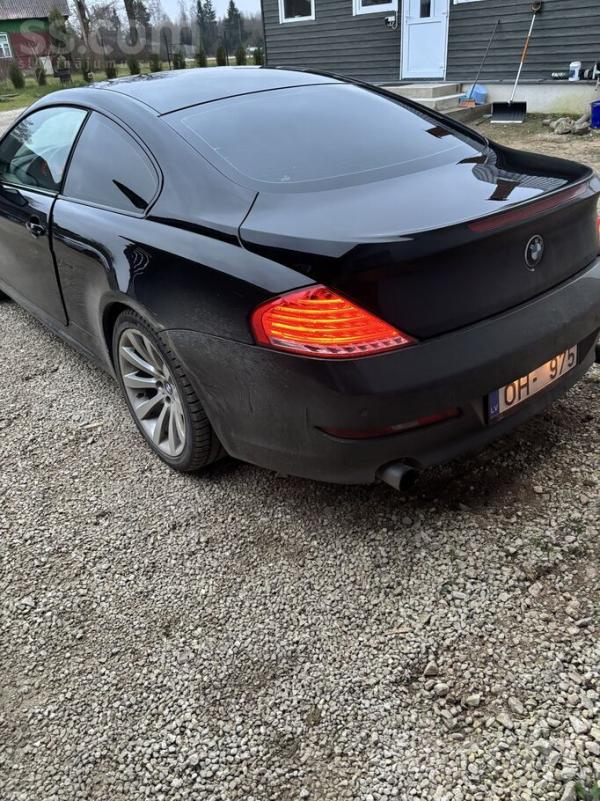 Black BMW 635 2008 in Rezekne, with an engine capacity of 3.00 L and mileage of 390 thousand km for 9500 €, photo 3 on AUTOMOTO.COM.LV