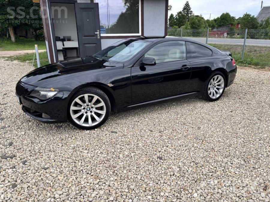 Black BMW 635 2008 in Rezekne, with an engine capacity of 3.00 L and mileage of 405 thousand km for 8499 €, photo 1 on AUTOMOTO.COM.LV