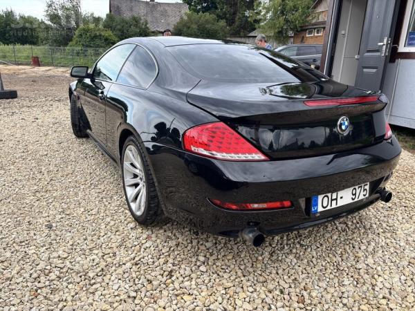 Black BMW 635 2008 in Rezekne, with an engine capacity of 3.00 L and mileage of 405 thousand km for 8499 €, photo 2 on AUTOMOTO.COM.LV
